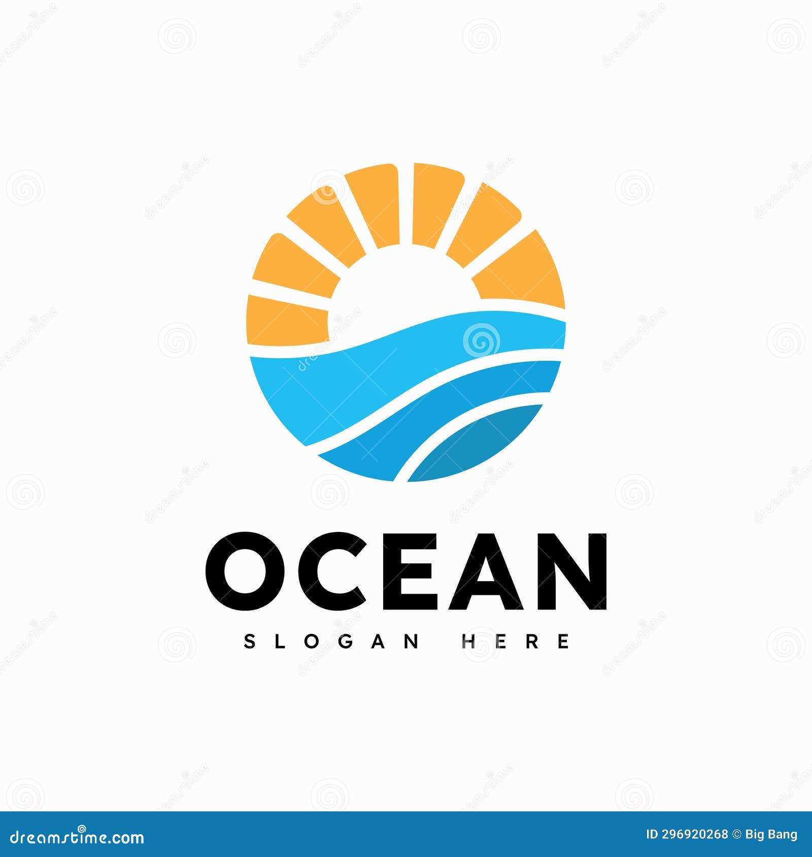 Ocean Wave Logo Template Vector, Ocean Simple and Modern Logo Design ...