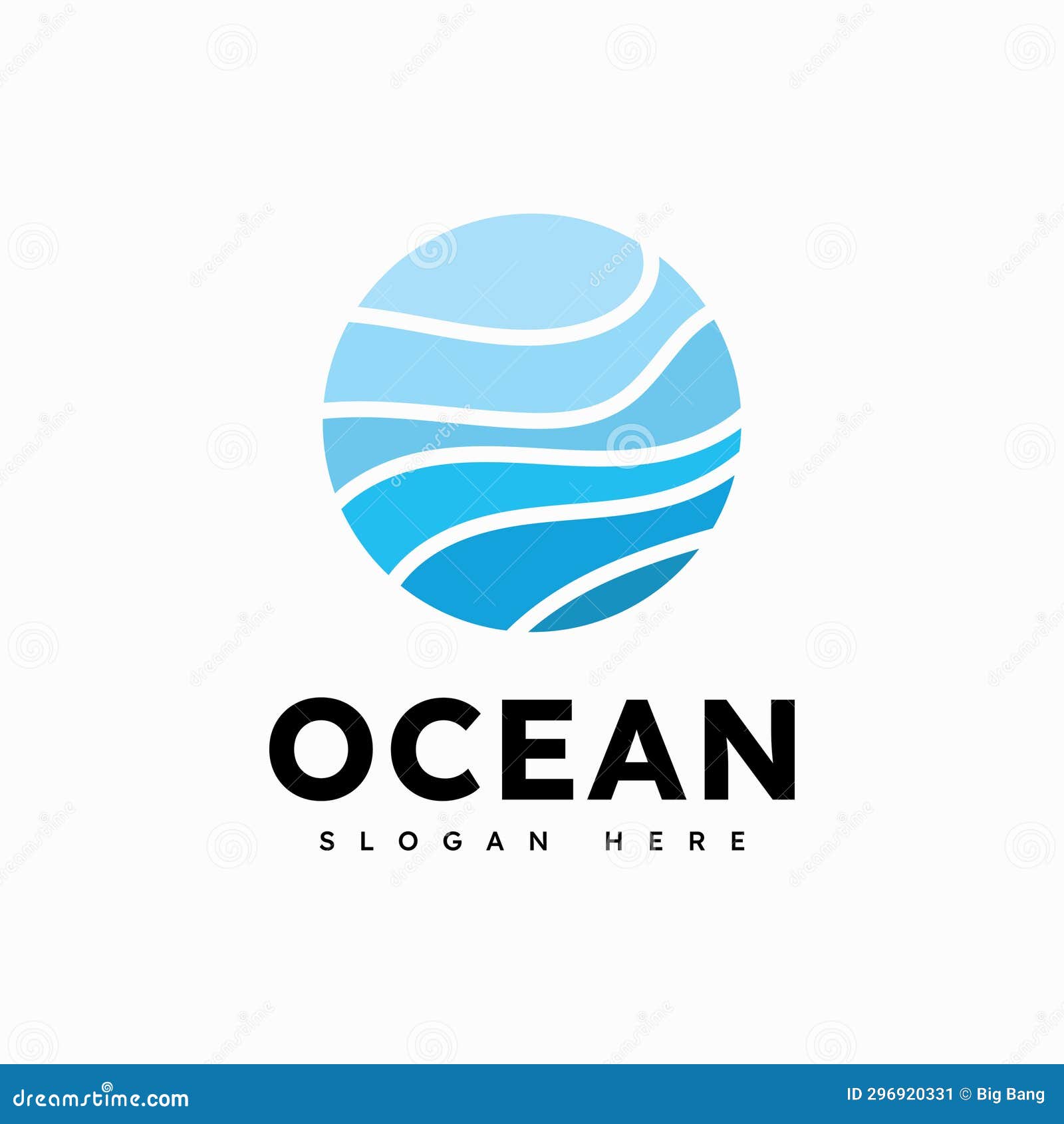 Ocean Wave Logo Template Vector, Ocean Simple and Modern Logo Design ...
