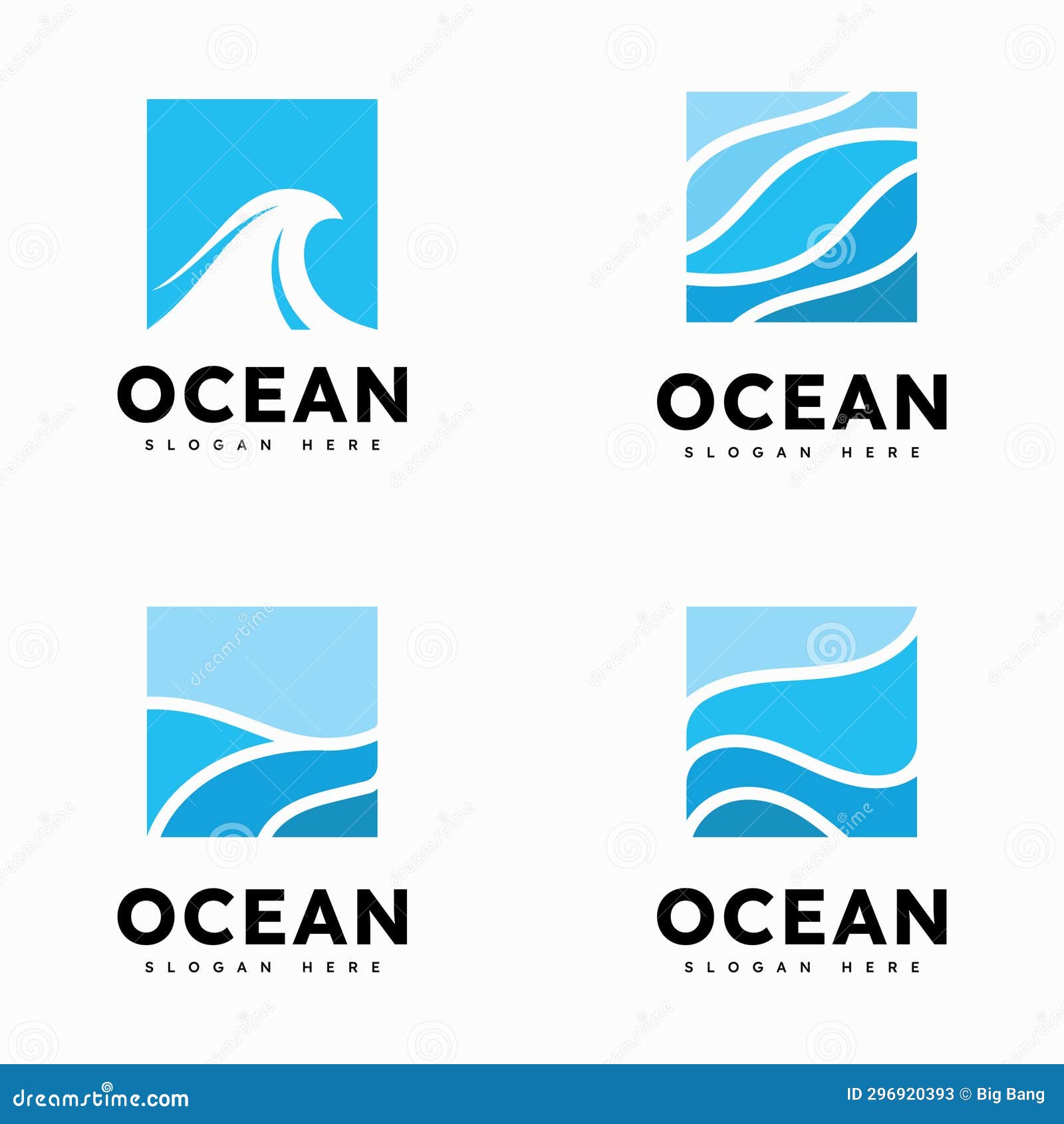 Ocean Wave Logo Template Vector, Ocean Simple and Modern Logo Design ...