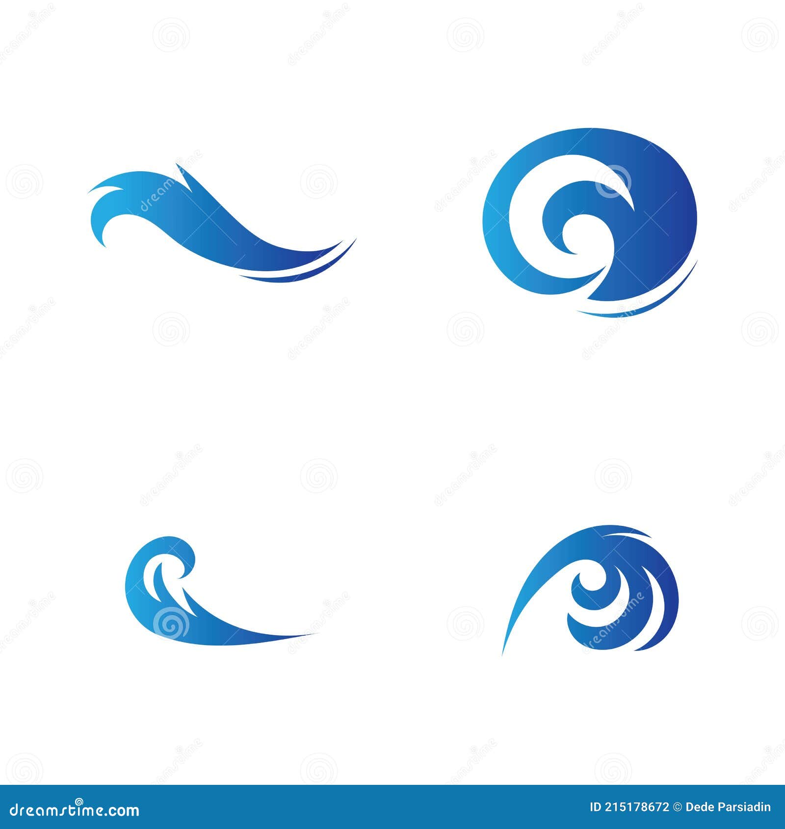 Ocean Wave Logo Vector Illustration Design Template - Vector Stock ...