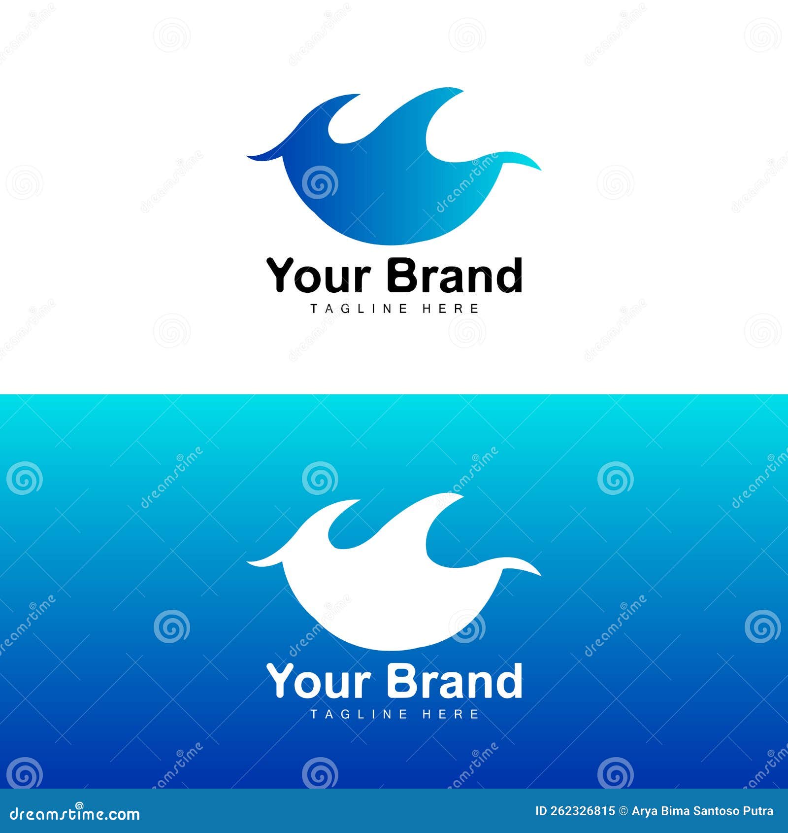 Ocean Wave Logo, Water Wave Design, Brand Design Vector Stock Vector ...