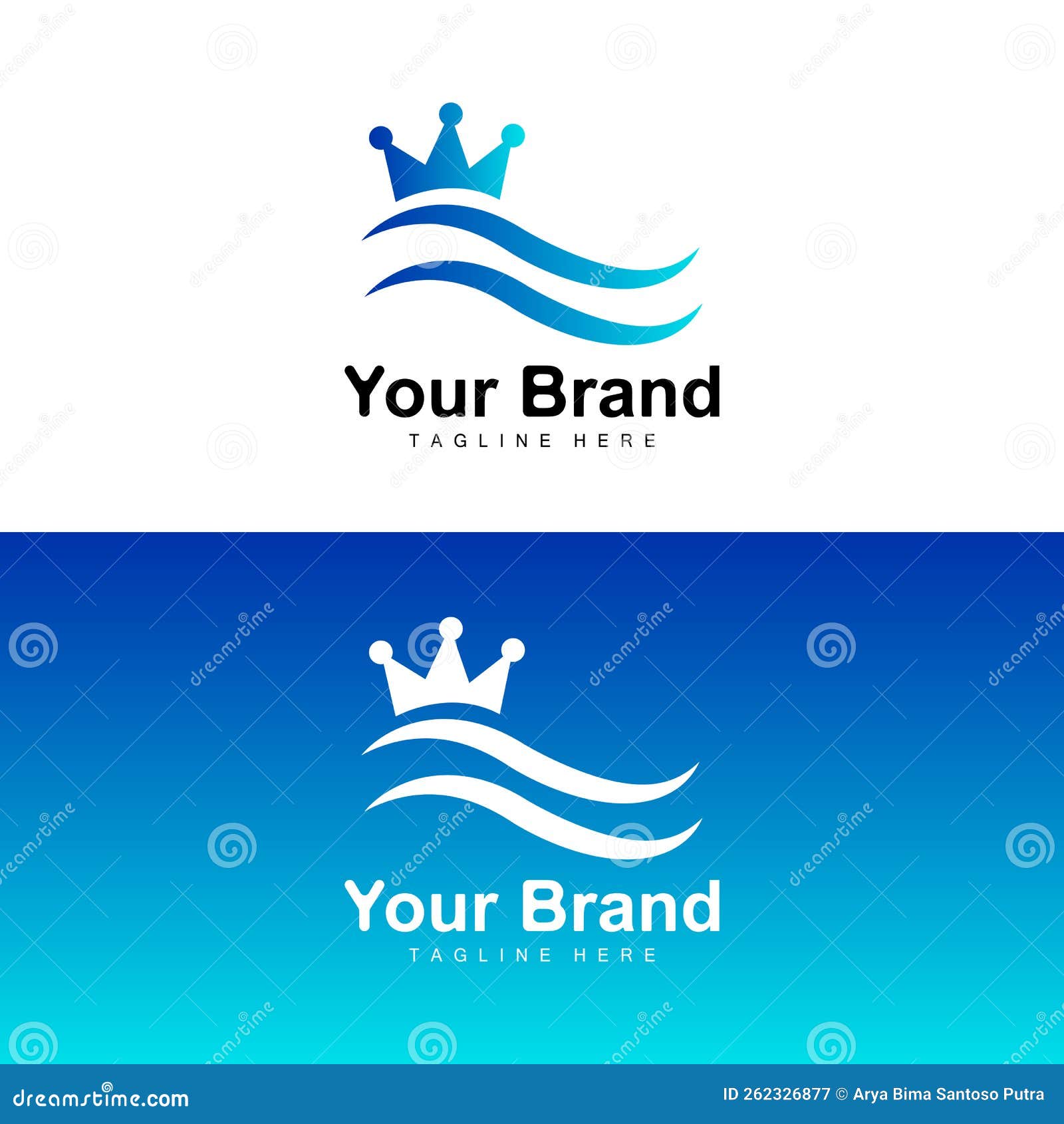 Ocean Wave Logo, Water Wave Design, Brand Design Vector Stock Vector ...
