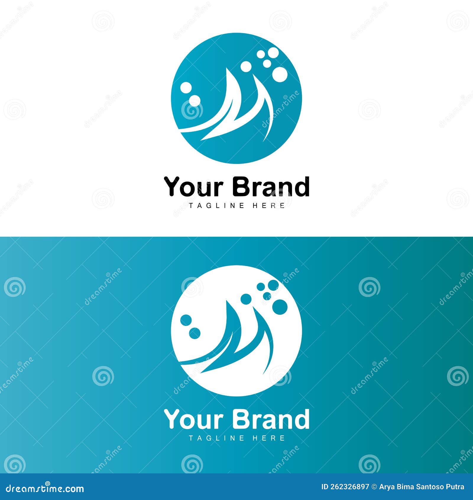Ocean Wave Logo, Water Wave Design, Brand Design Vector Stock Vector ...
