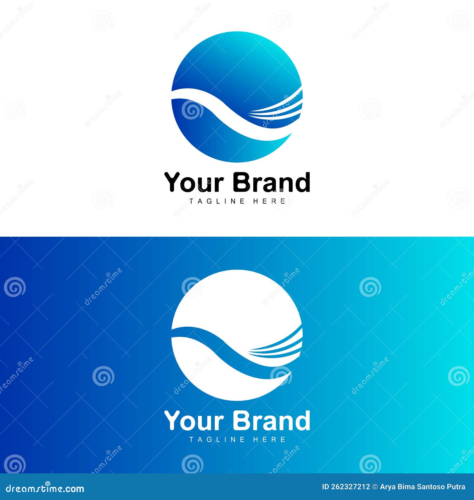 Ocean Wave Logo, Water Wave Design, Brand Design Vector Stock Vector ...