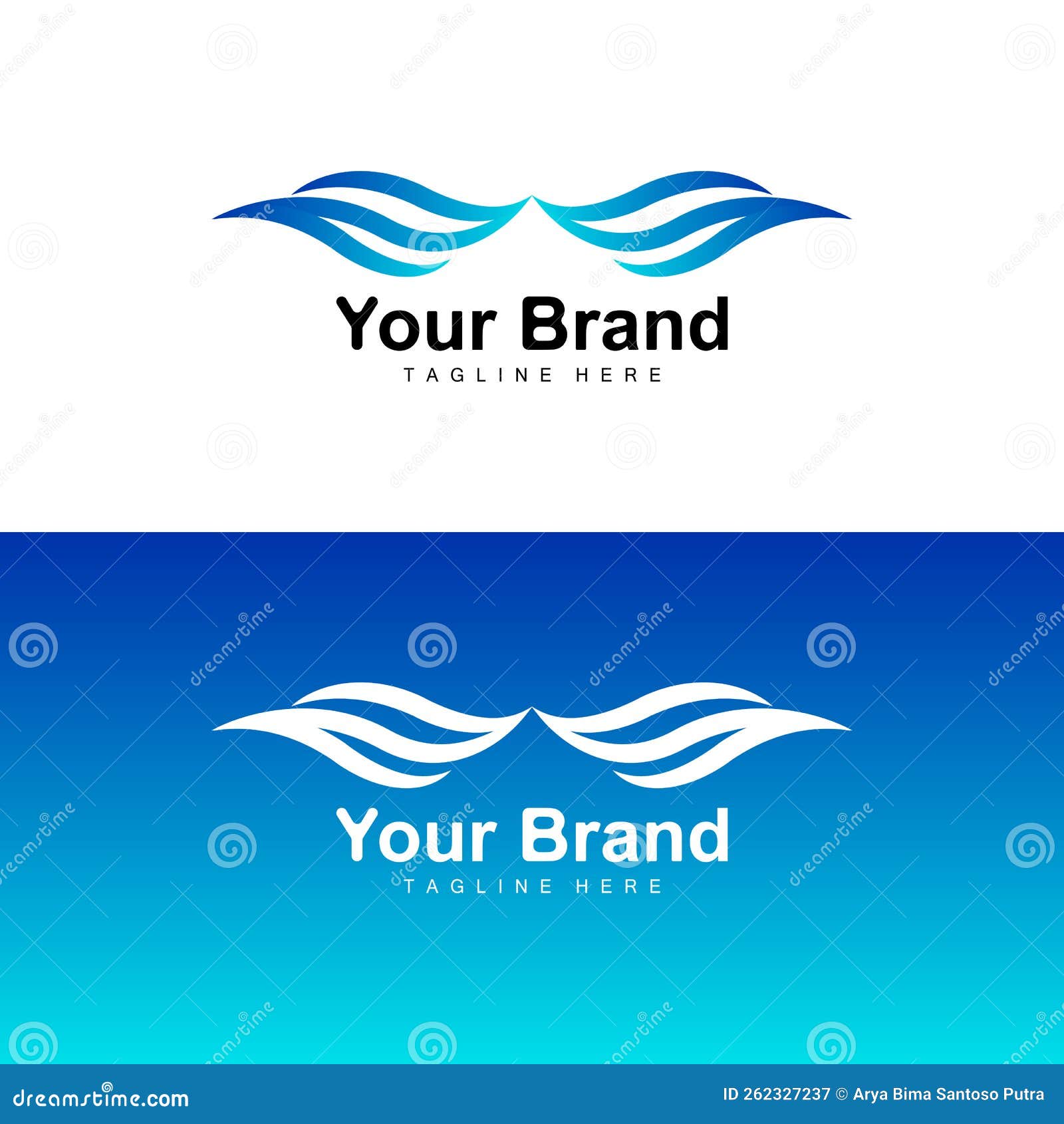 Ocean Wave Logo, Water Wave Design, Brand Design Vector Stock Vector ...