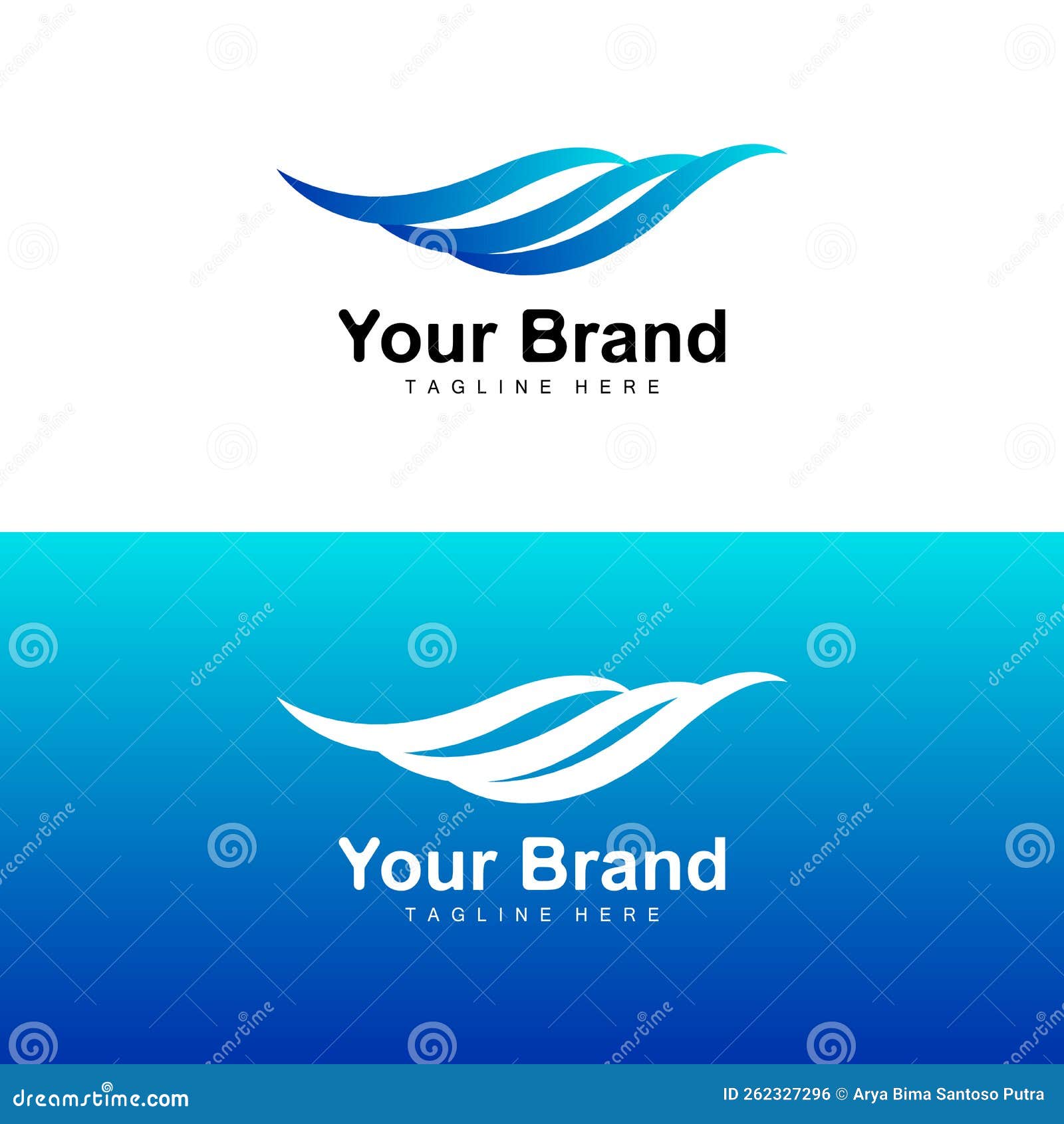 Ocean Wave Logo, Water Wave Design, Brand Design Vector Stock Vector ...