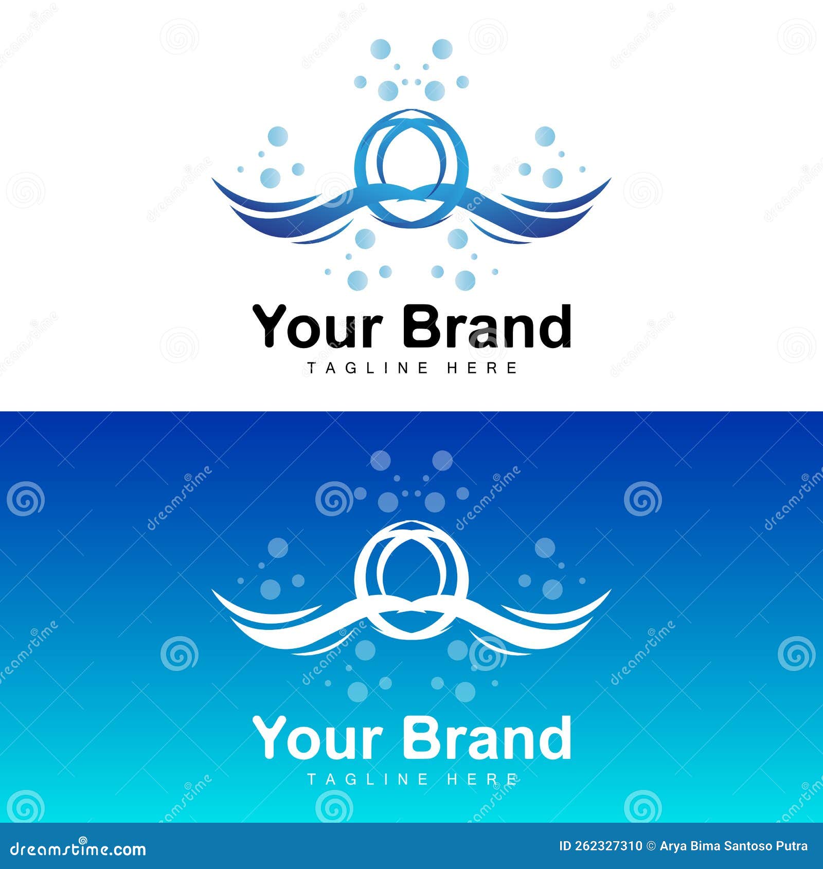 Ocean Wave Logo, Water Wave Design, Brand Design Vector Stock Vector ...