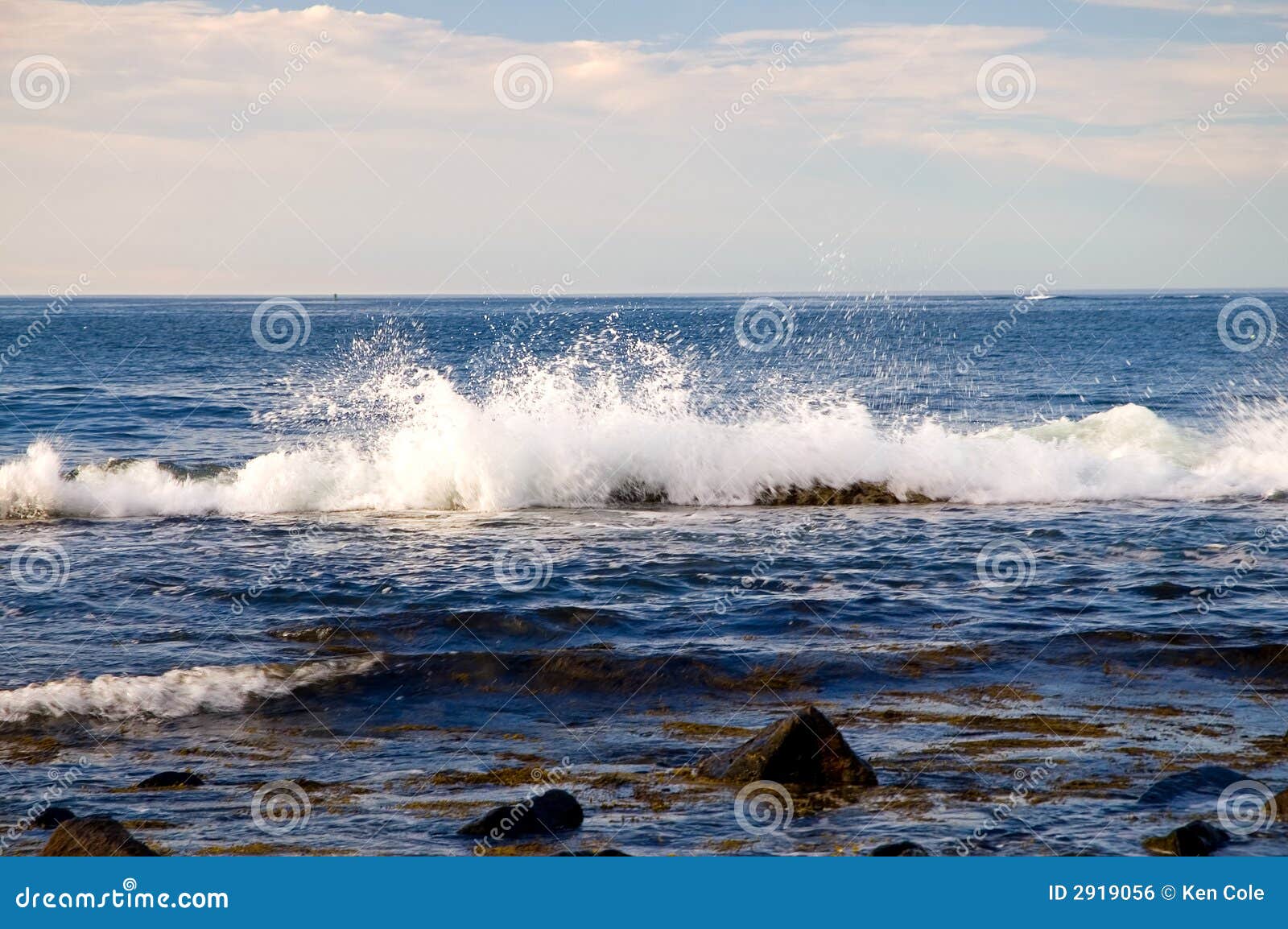 Ocean wave splashing stock photo. Image of breakers, coastline - 2919056