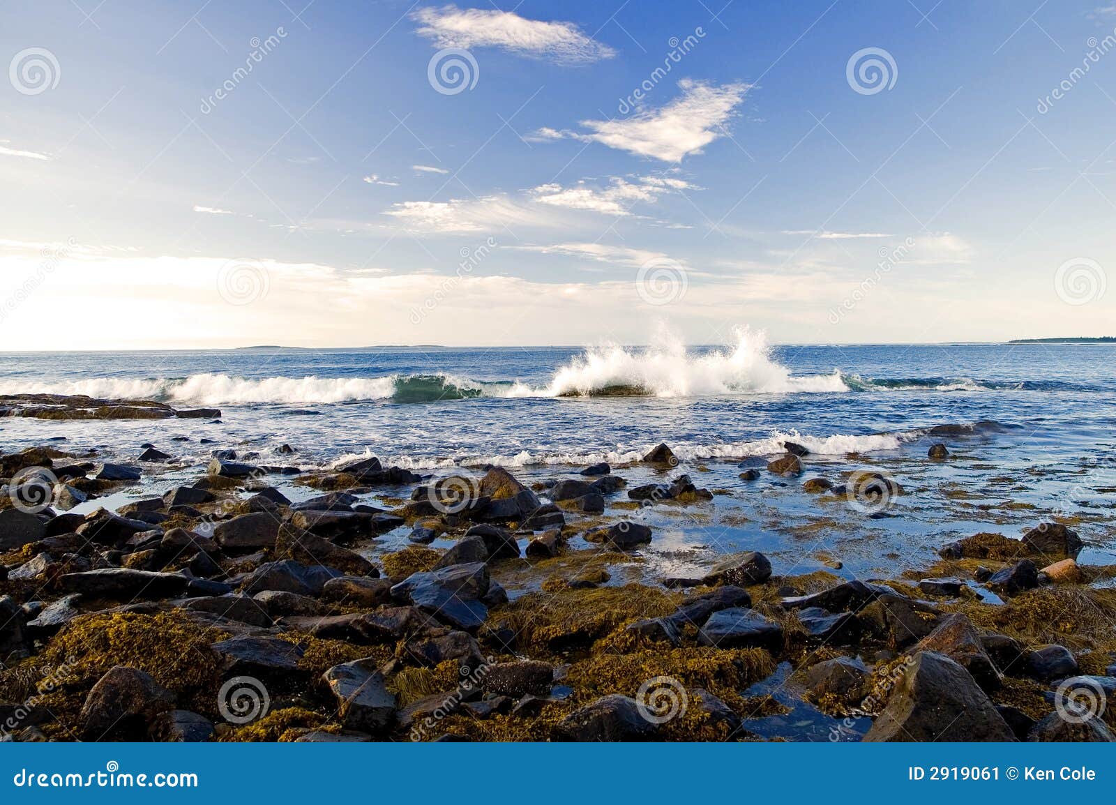 Ocean wave splashing stock image. Image of relaxing, breakers - 2919061