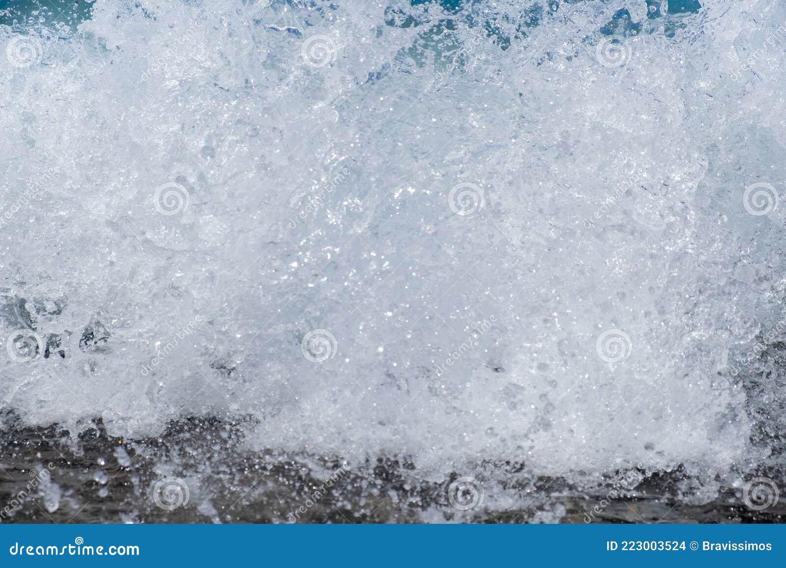 Ocean Wave with Spray, Sea Summer. Environment Liquid Stock Photo ...