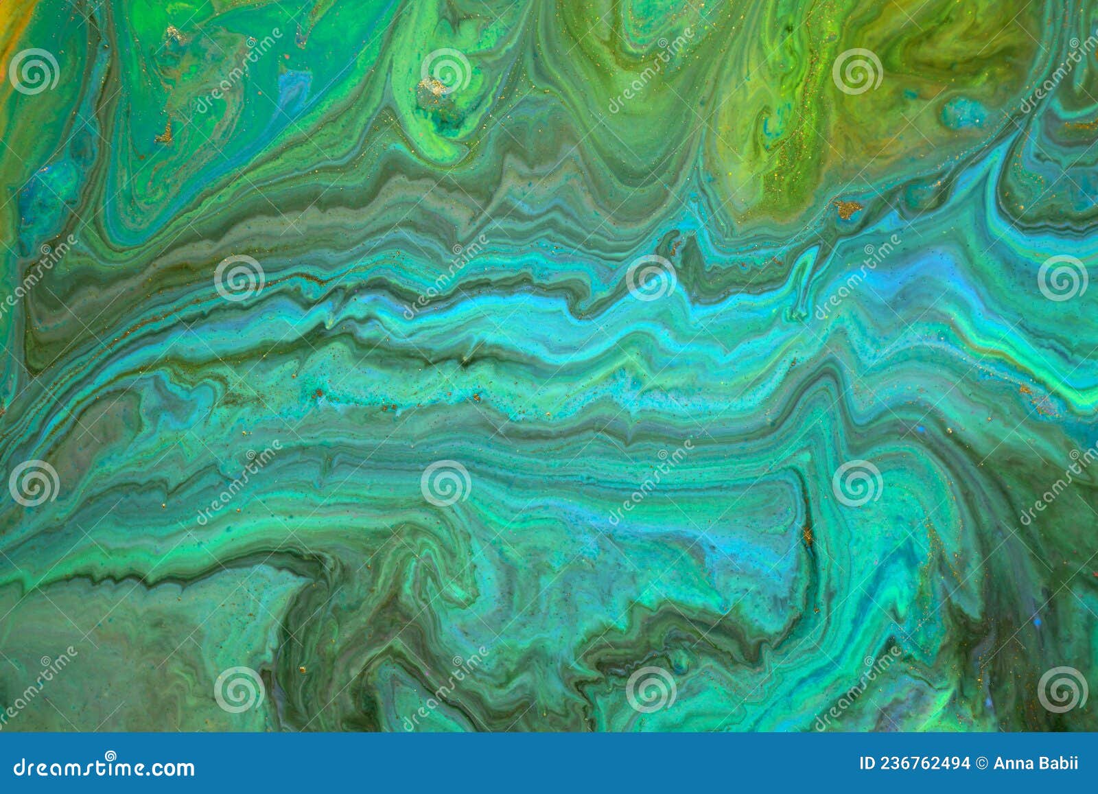 Ocean Wave Style Abstract Marble Blue Texture. Stock Photo - Image of ...