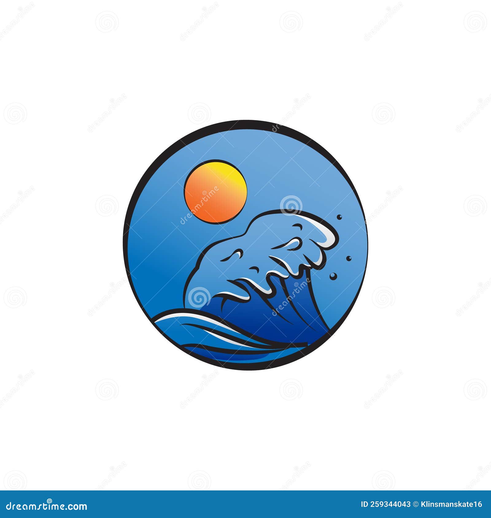 Ocean Wave Symbol Design Vector Stock Vector - Illustration of design ...