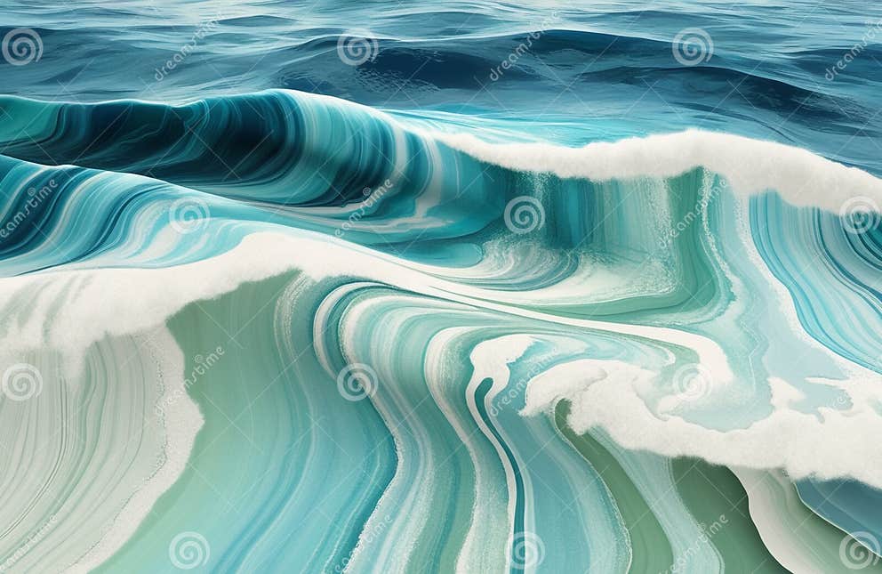 Ocean Wave Texture Abstract Background Stock Illustration ...