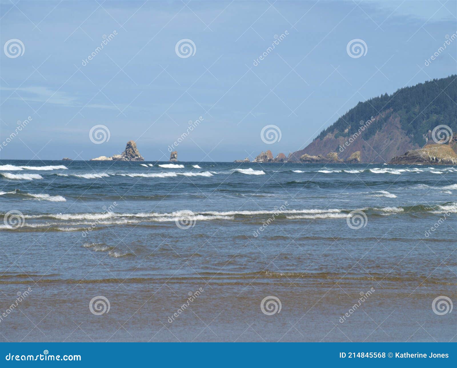 Ocean Waves Approaching the Shoreline Stock Photo - Image of wave ...