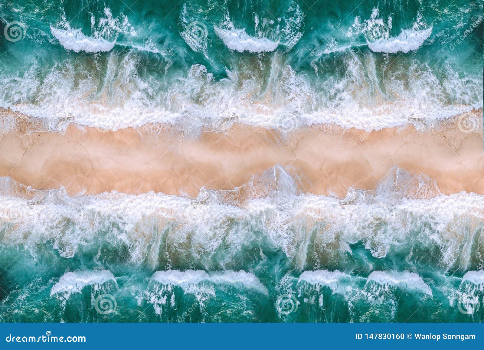 Ocean Waves Breaking on the Background Stock Photo - Image of natural ...