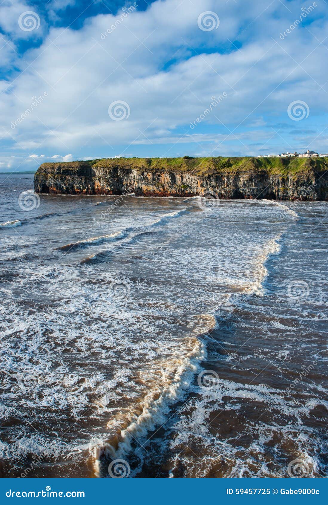 Ocean Waves and Cliffs on the West Coast of Ireland Stock Image - Image ...