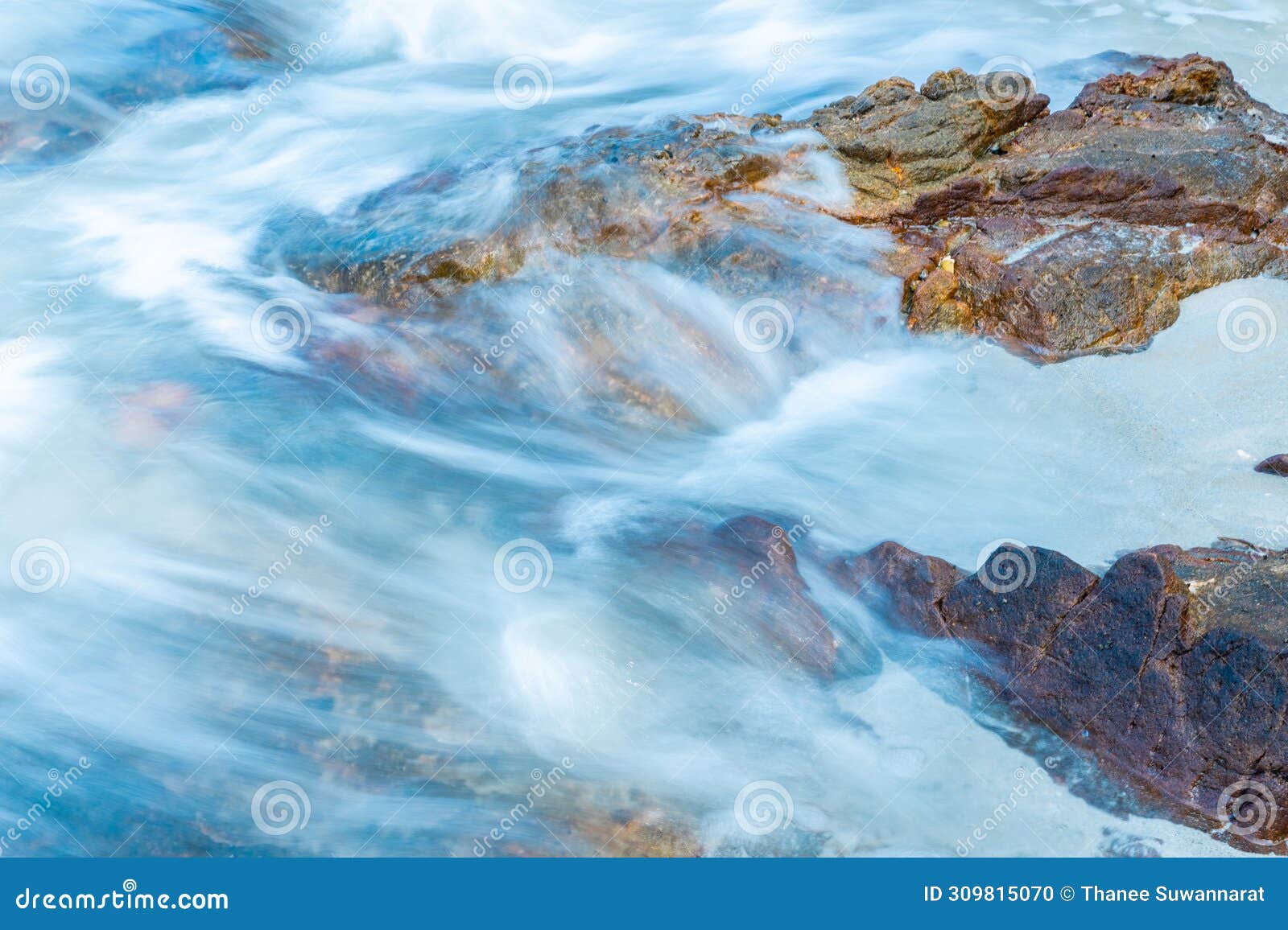 Ocean Waves Crash on the Rocky Beach. Stock Photo - Image of scenic ...