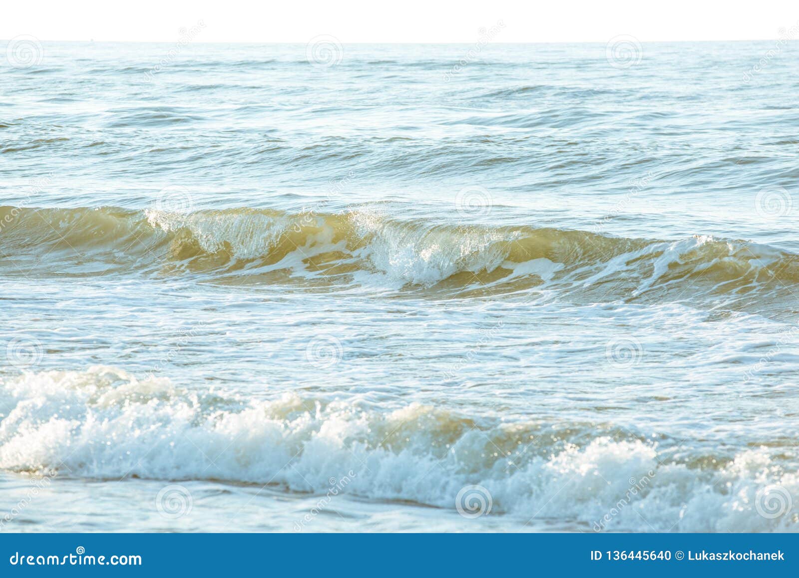 Ocean Waves Crashing on the Shore Stock Photo - Image of spray, beach ...