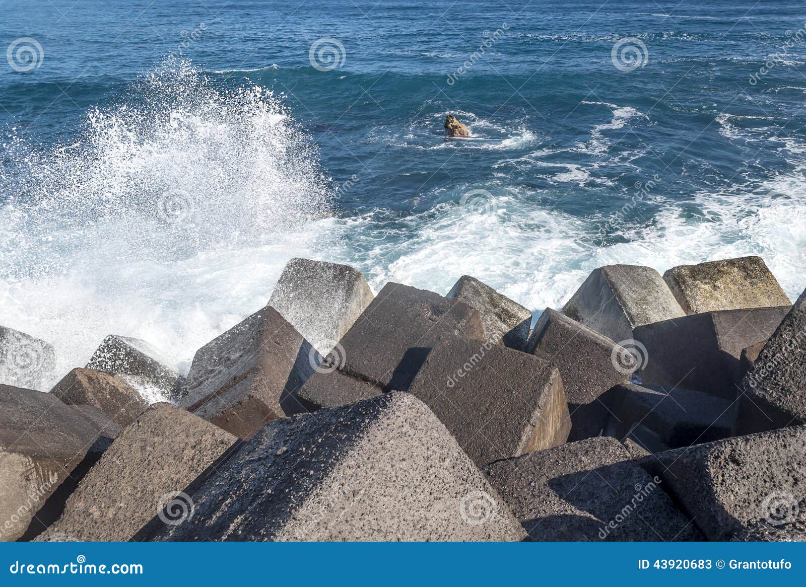 Ocean waves stock image. Image of roller, breaker, energy - 43920683