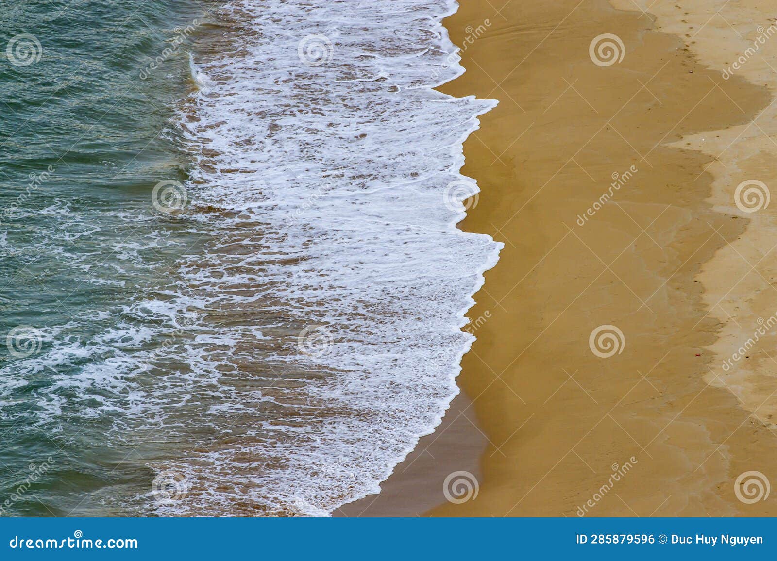Ocean Waves Hit the Sandy Beach. Stock Photo - Image of coastline ...