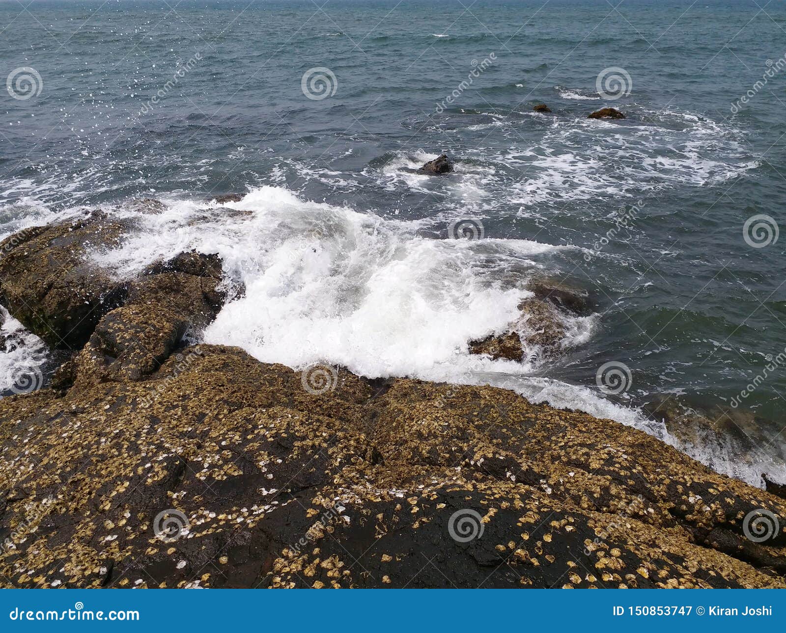 Ocean Waves Hitting the Rocks Stock Image - Image of ocean, nature ...