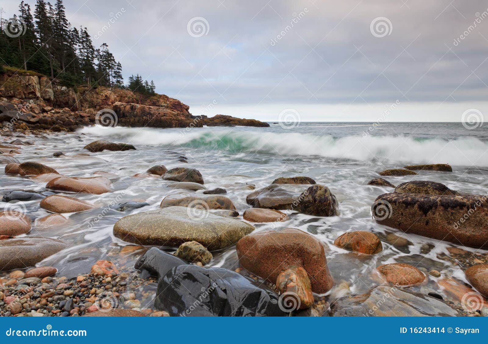 Ocean Waves in Otter Point stock photo. Image of head - 16243414