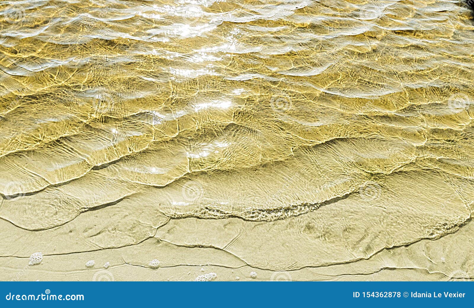 Ocean Waves Ripples at Sunset Stock Photo - Image of calm, bird: 154362878