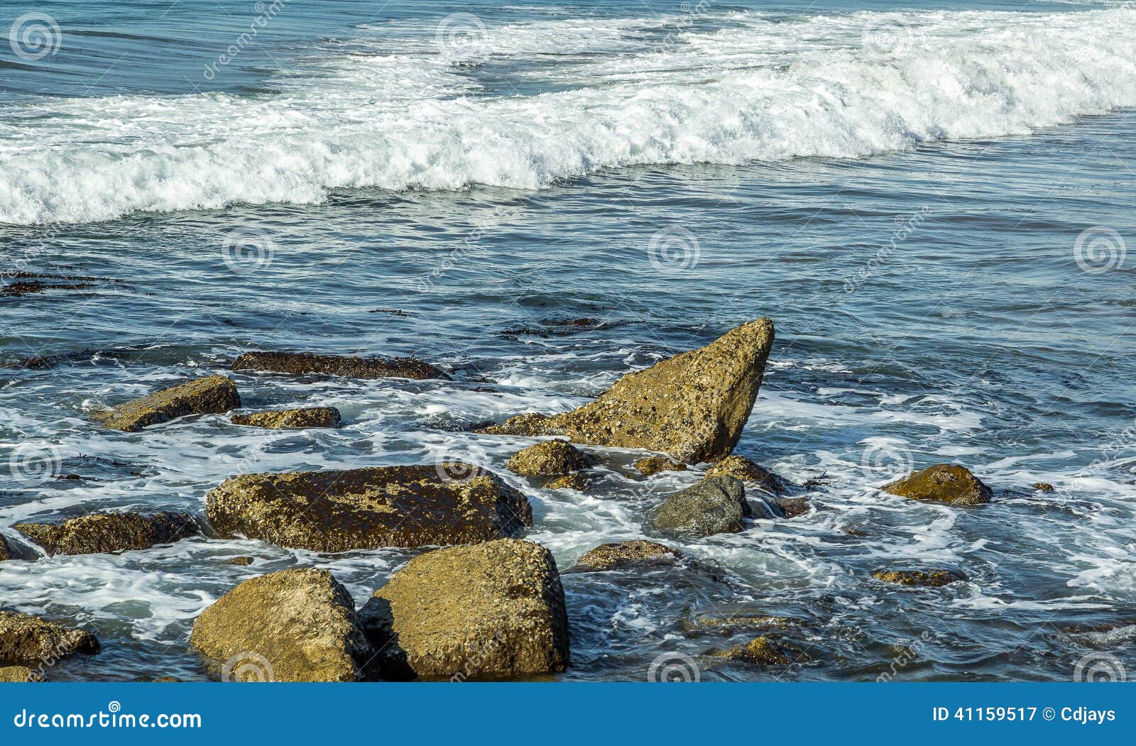 Ocean Waves and Rocks stock image. Image of saltwater - 41159517