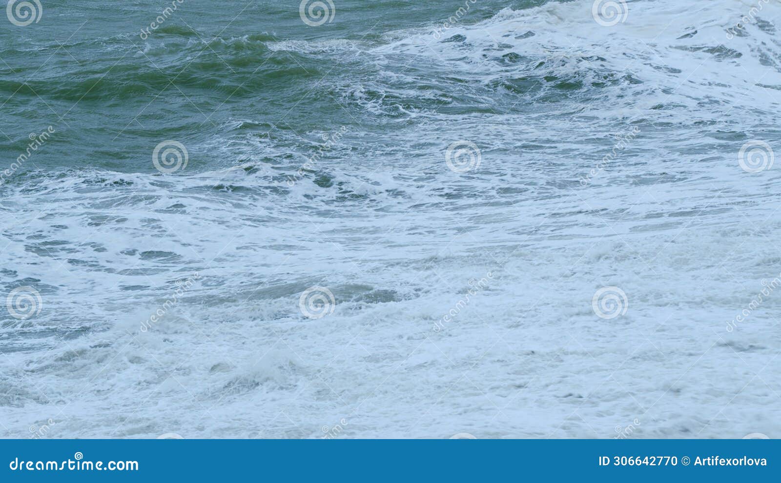 Ocean Waves during a Storm. Bad Weather Cyclone Hurricane Wind. Static ...