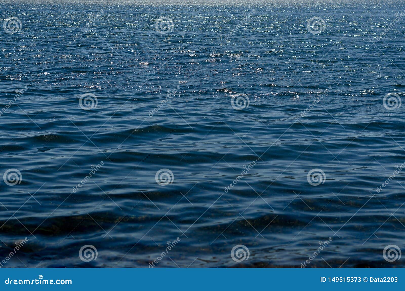 Ocean Waves and Sun Reflections Stock Image - Image of wave, blue ...