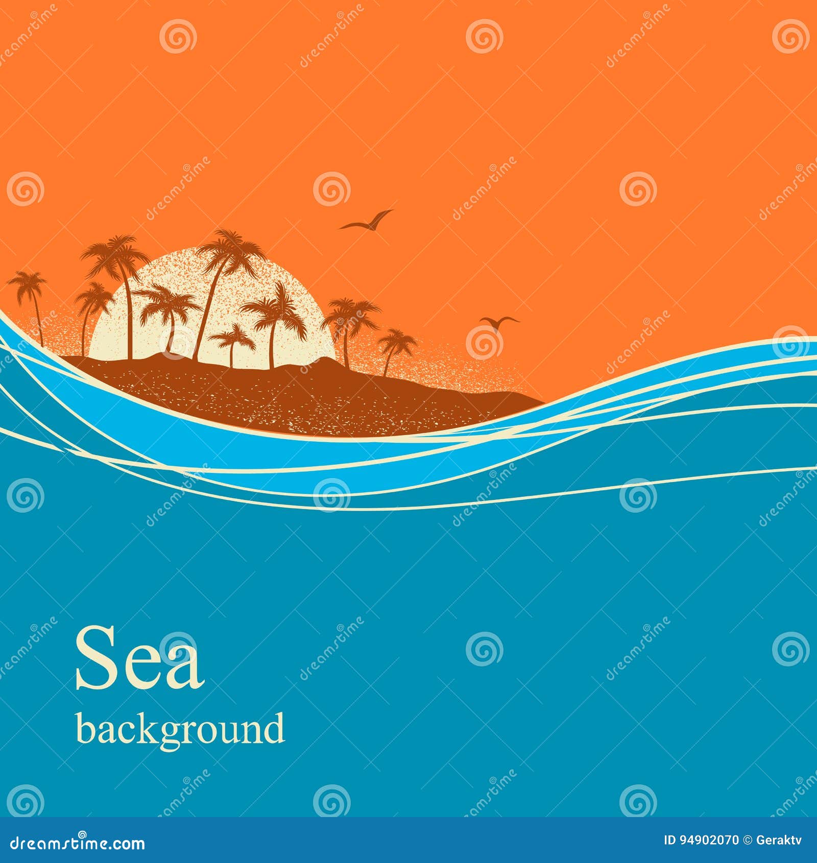 Island Vector. Isle Zen Tangle, Islet Zen Doodle, Coloring Book Sea ...