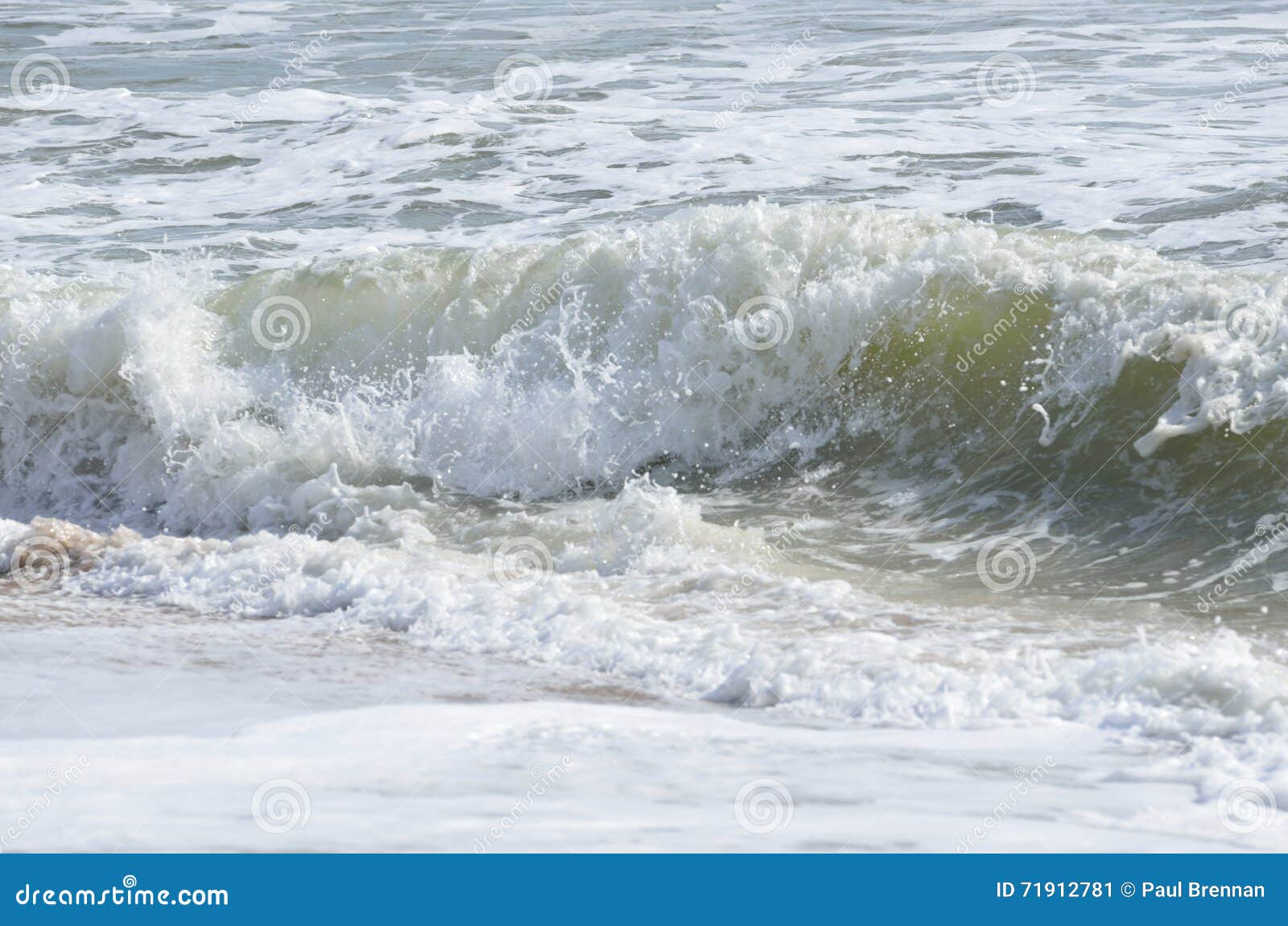 Ocean Waves Washing on Beach Stock Image - Image of sand, wave: 71912781