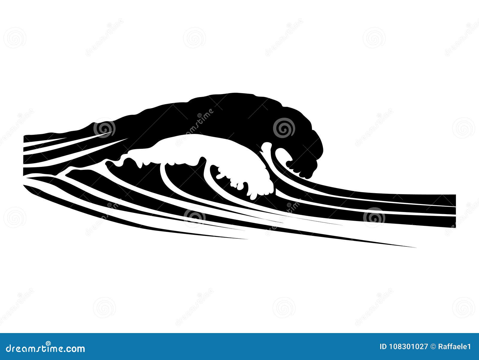 Ocean Silhouette Vector