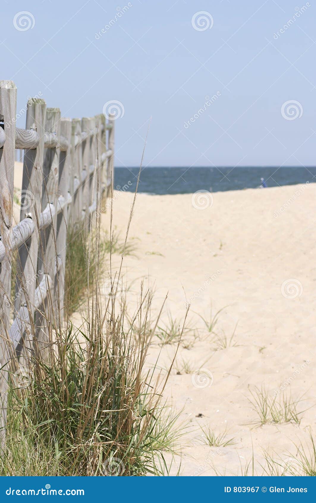 Ocean way stock image. Image of blue, fence, landscape - 803967