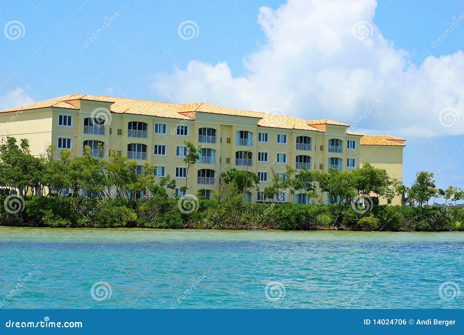 Oceanfront condos stock photo. Image of estate, house - 14024706
