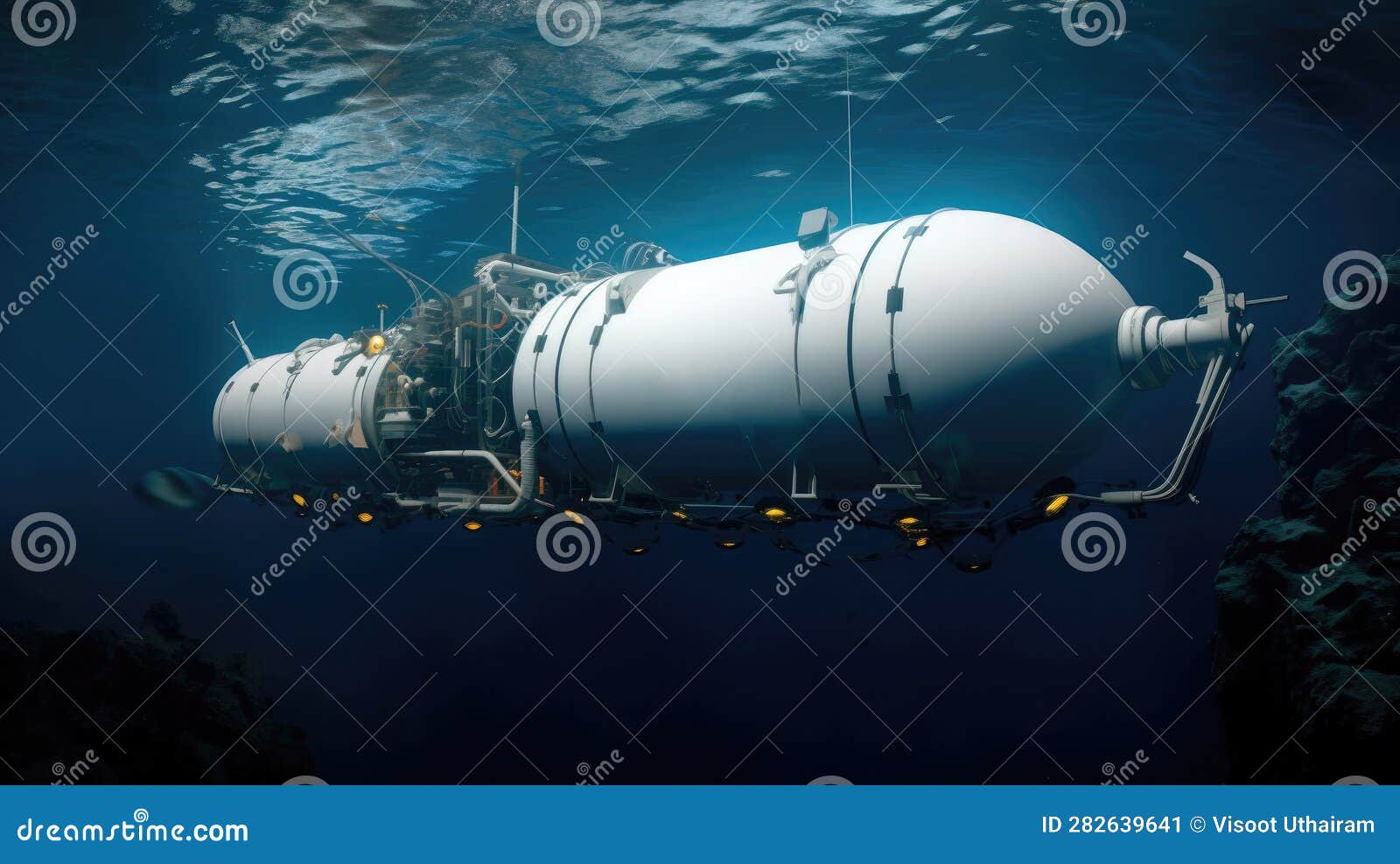 OceanGate, Technology Manned Submarine Technology Stock Illustration ...