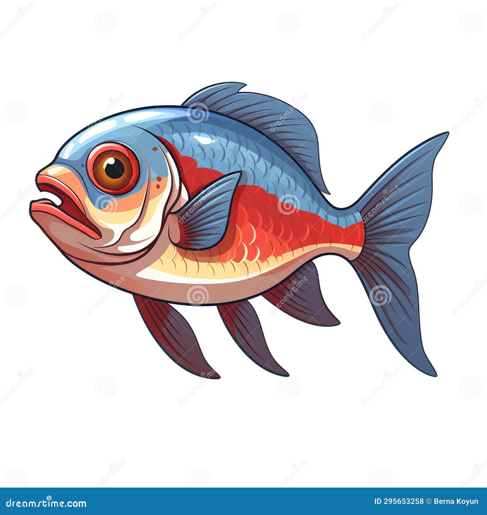 Oceanic Magic Fish Illustration Stock Illustration - Illustration of ...