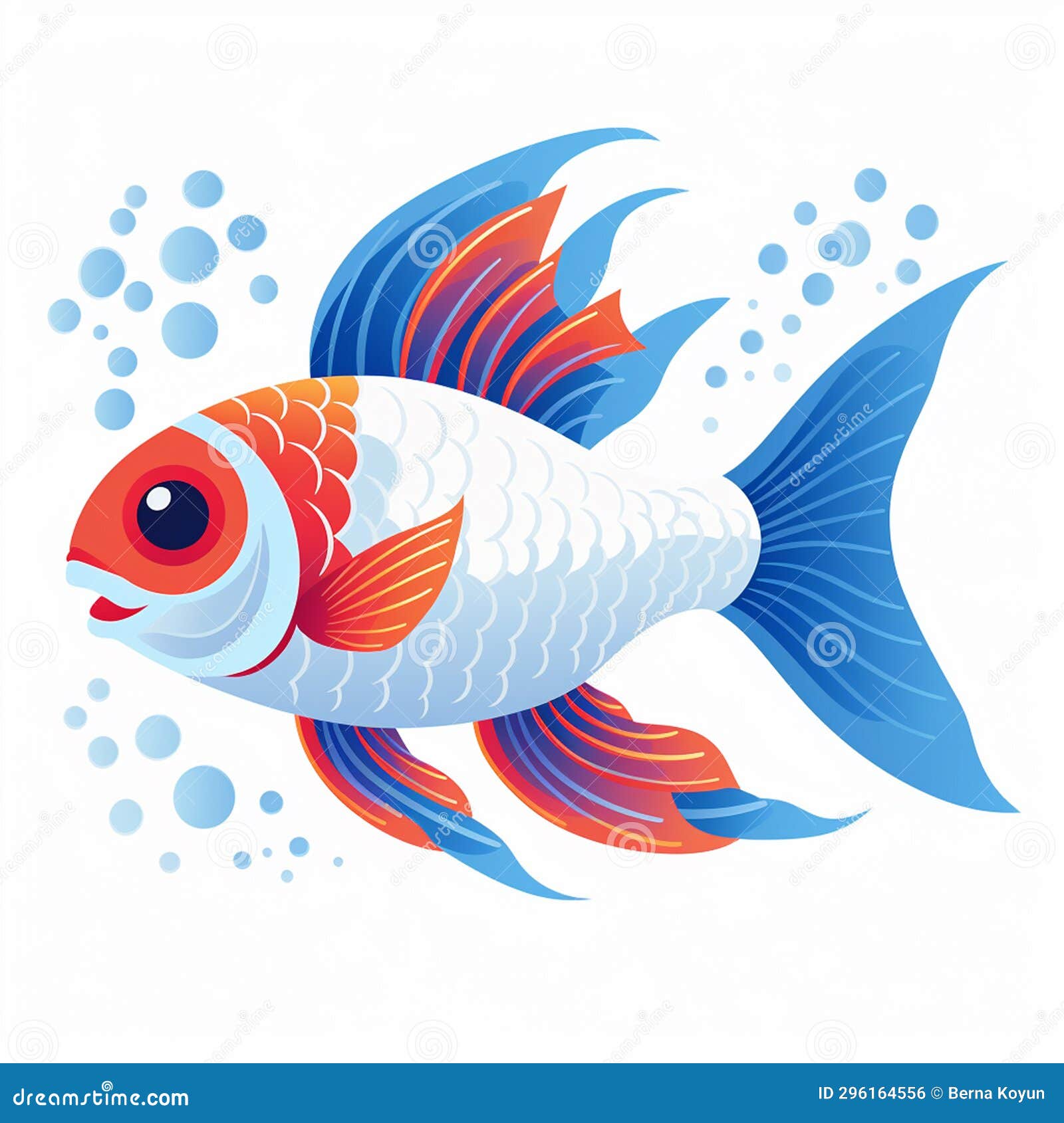 Oceanic Magic Fish Illustration Stock Illustration - Illustration of ...