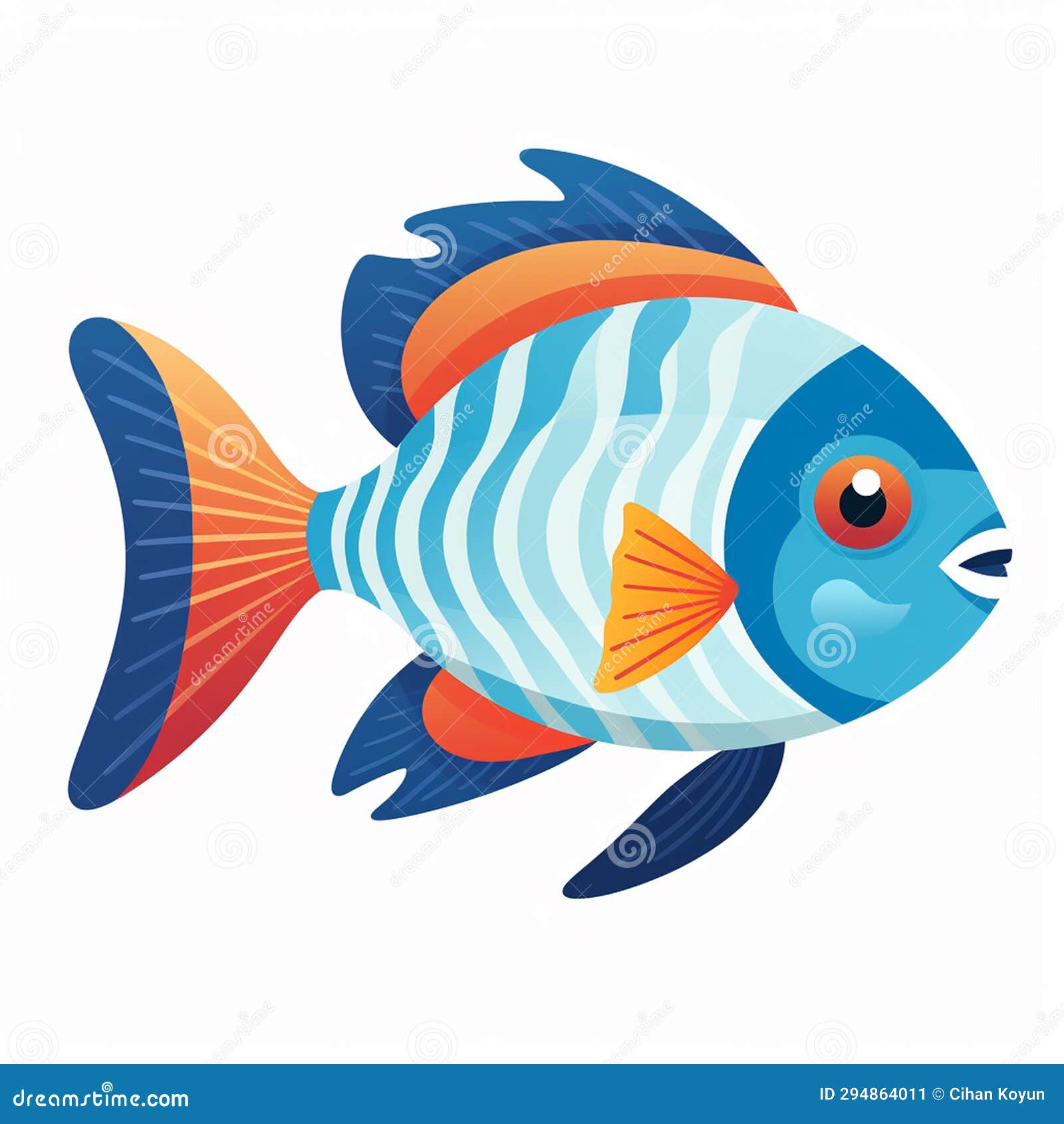 Oceanic Marvel Fish Illustration Stock Illustration - Illustration of ...