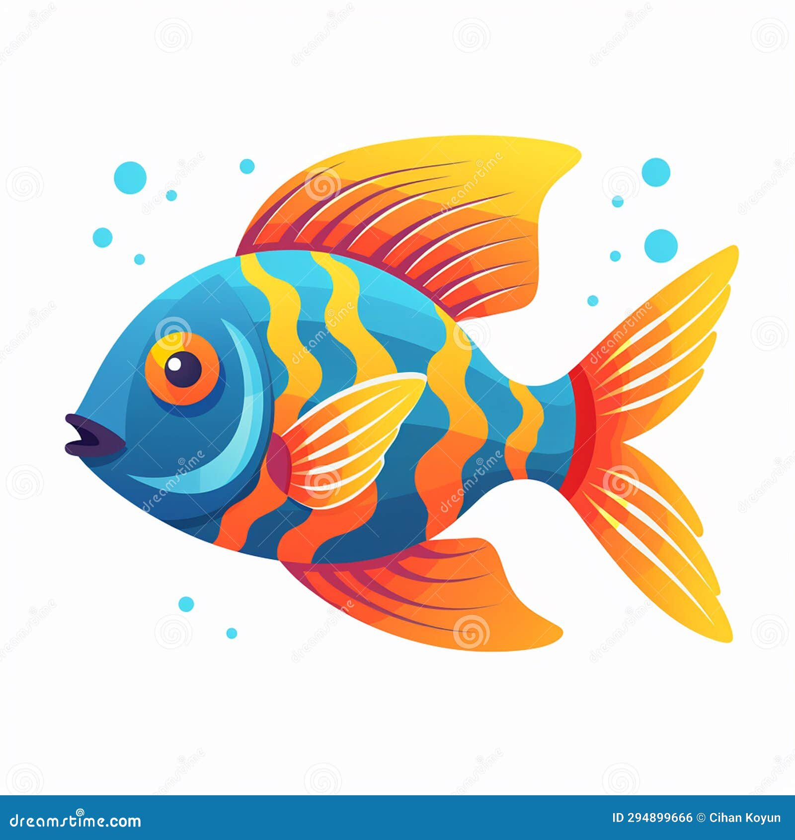 Oceanic Marvel Fish Illustration Stock Illustration - Illustration of ...