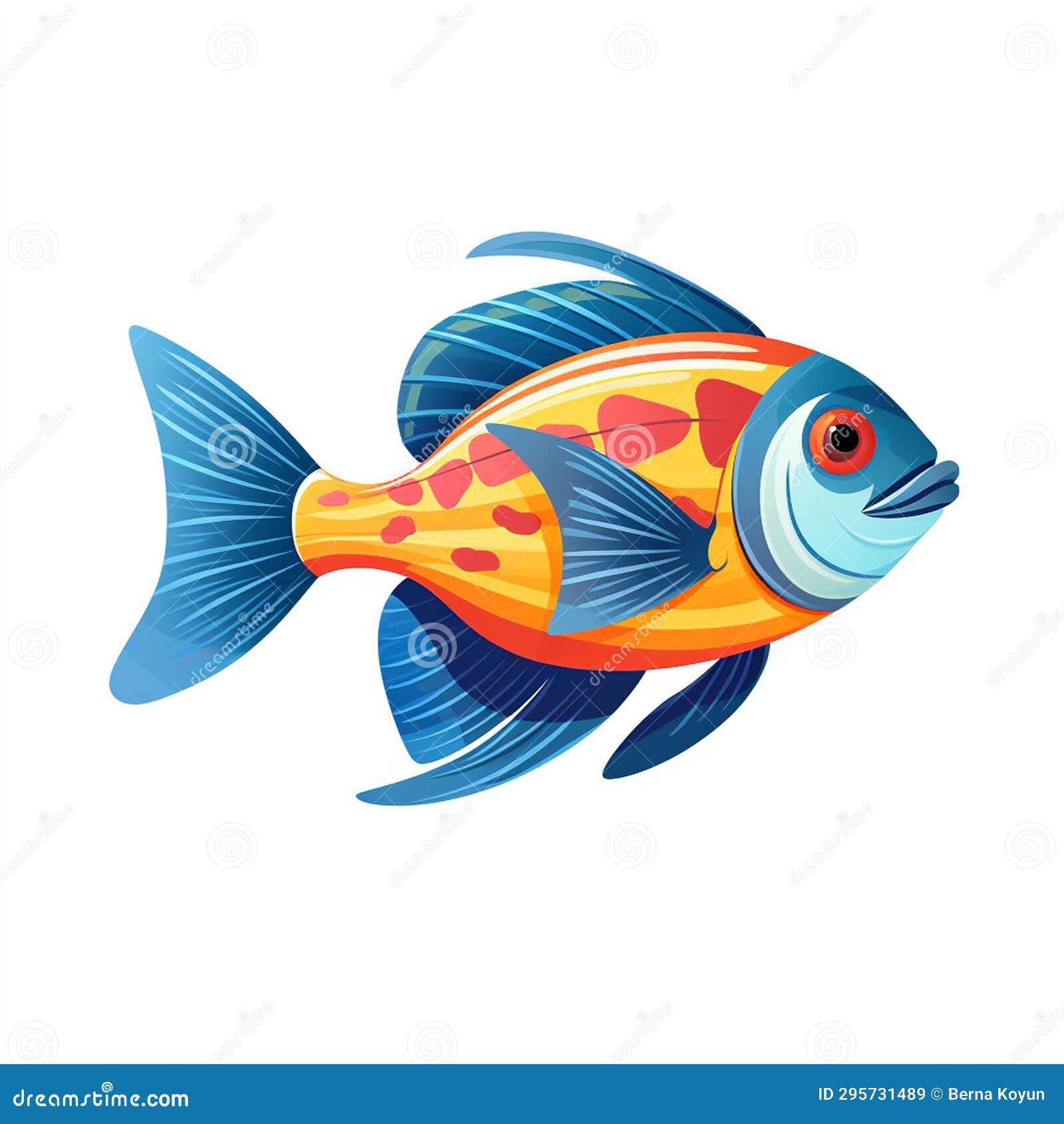 Oceanic Marvel Fish Illustration Stock Illustration - Illustration of ...
