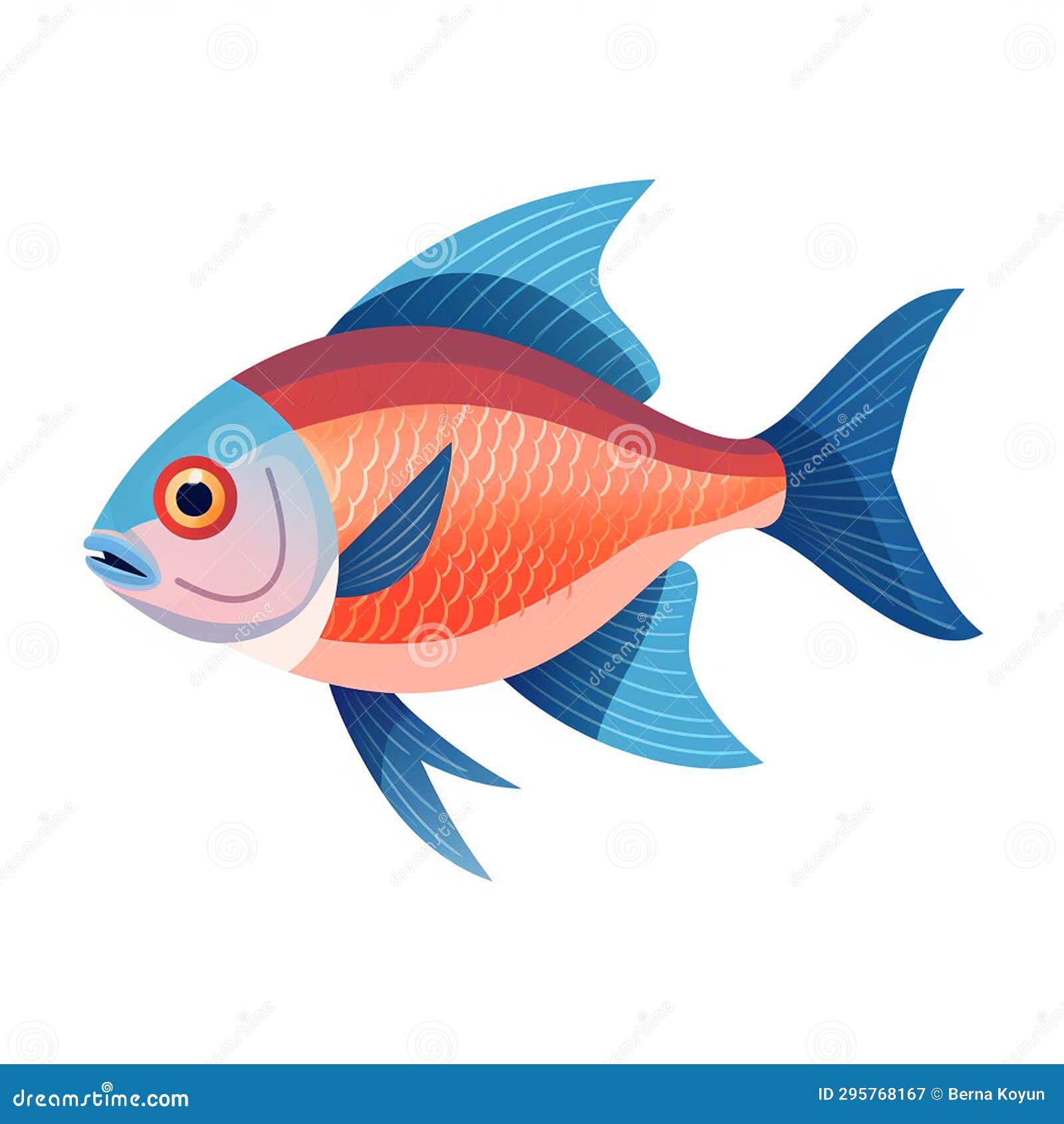 Oceanic Marvel Fish Illustration Stock Illustration - Illustration of ...