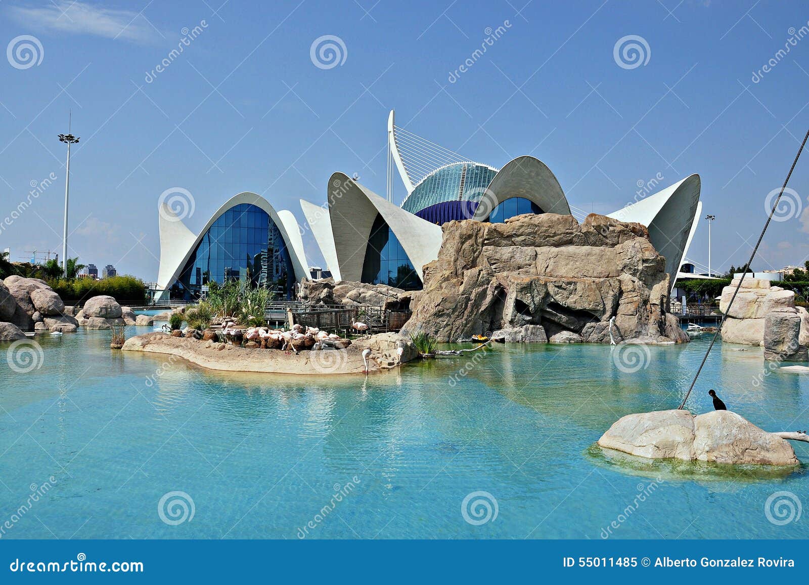 Oceanografic in valencia editorial image. Image of europe - 55011485