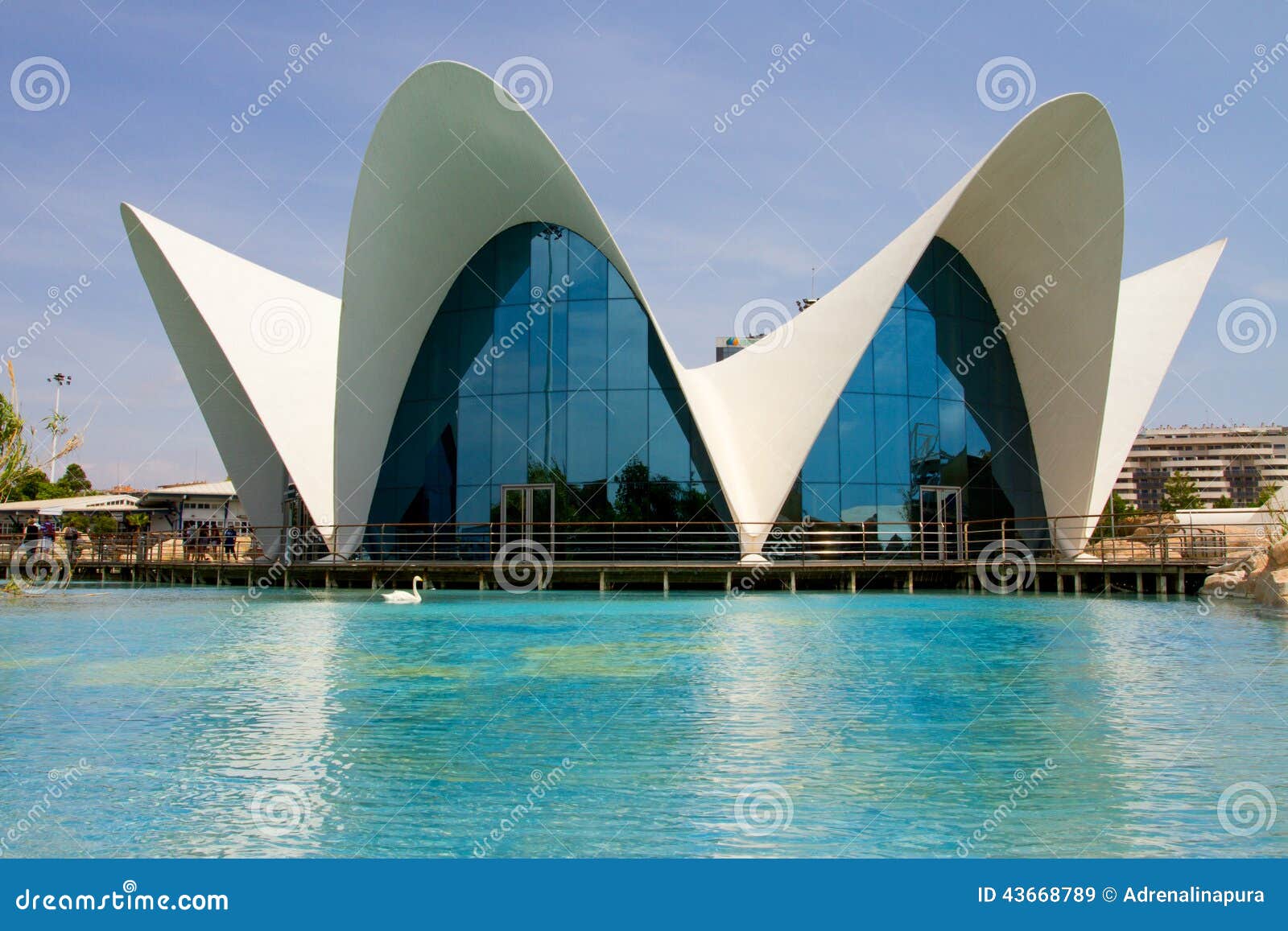 Oceanografic, Valencia editorial stock image. Image of artistic - 43668789