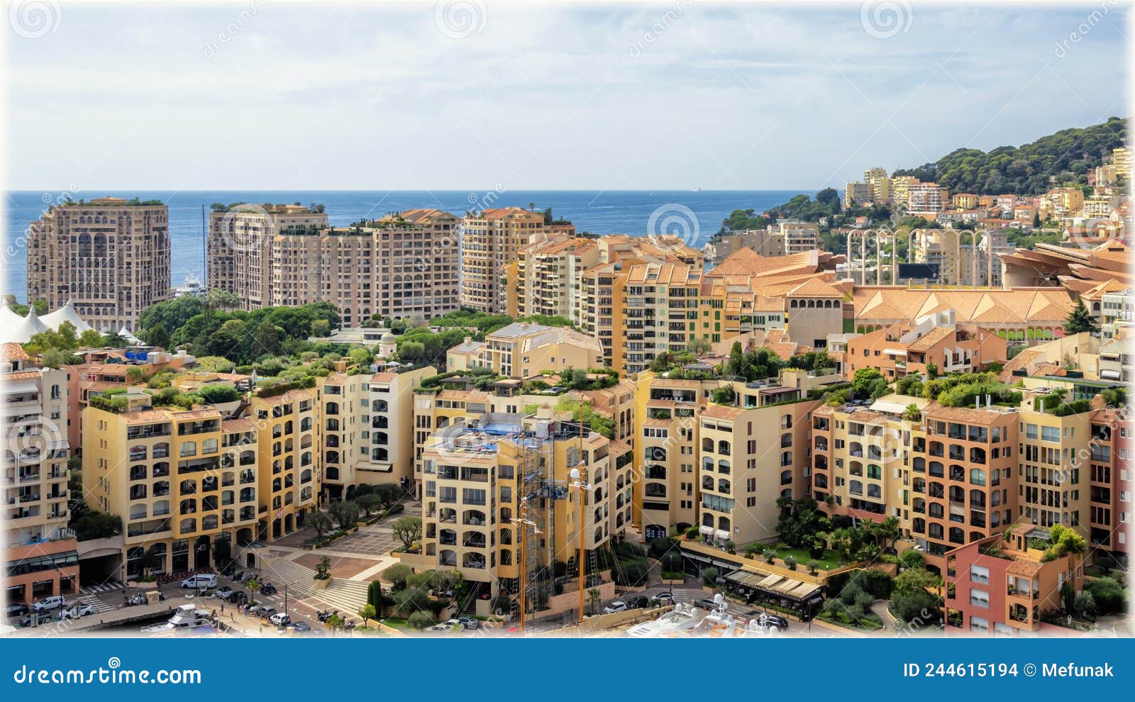 Panoramic views in Monaco stock photo. Image of panoramic - 244615194
