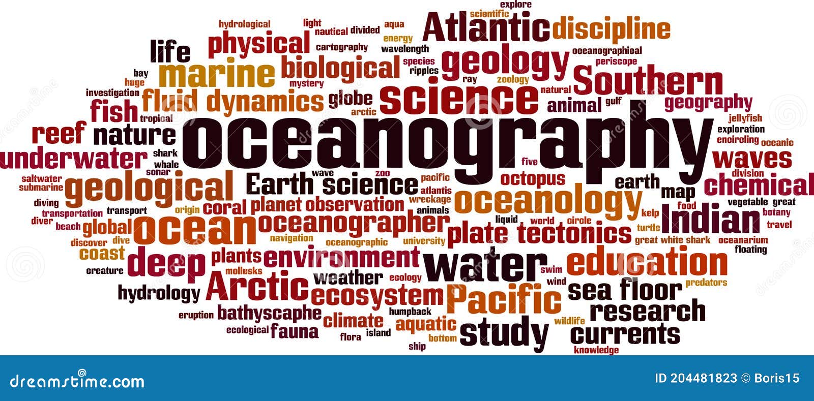 Old Illustration About Oceanography Royalty-Free Cartoon ...
