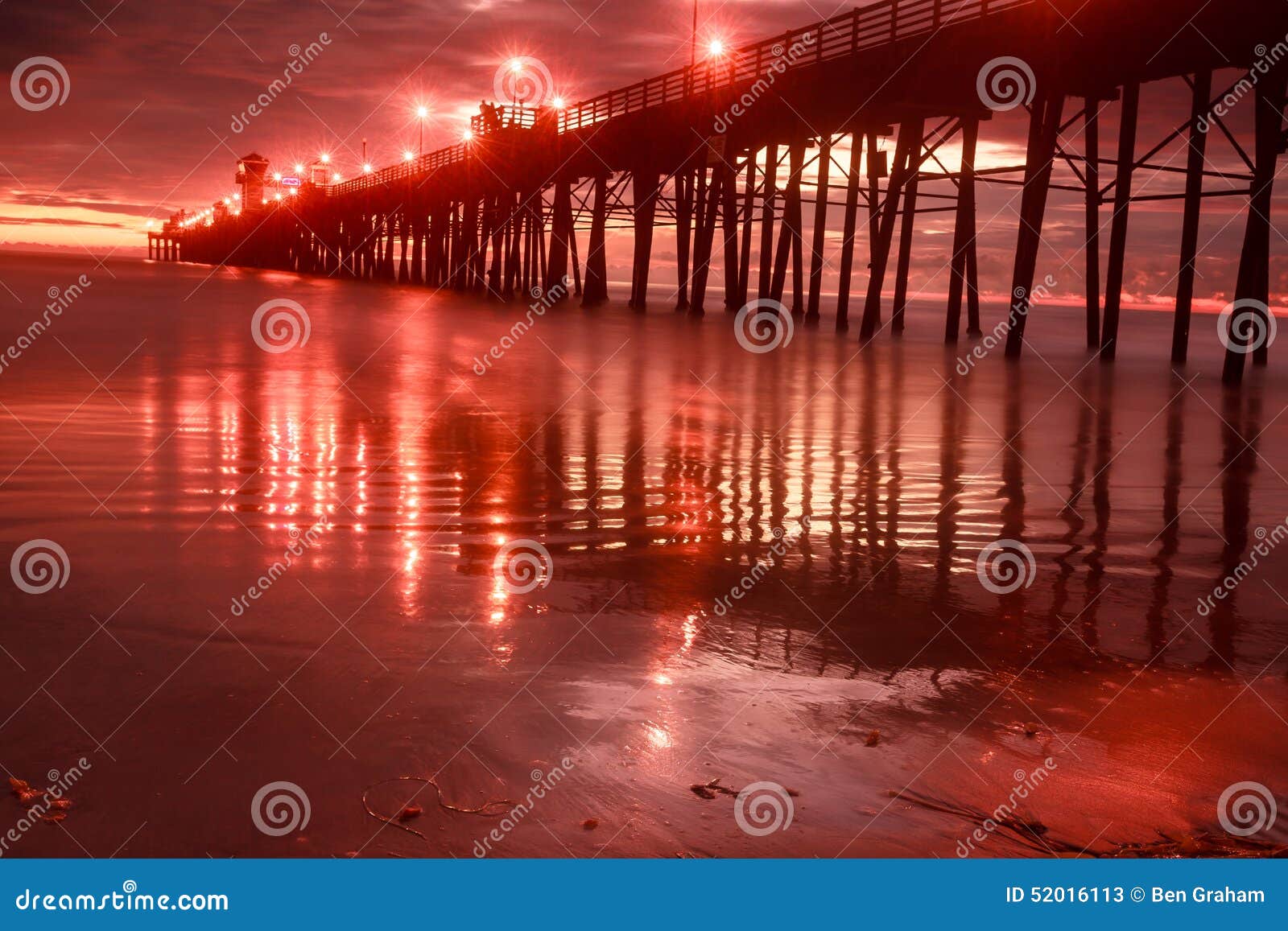 Oceanside Pier stock image. Image of seascape, seashore - 52016113