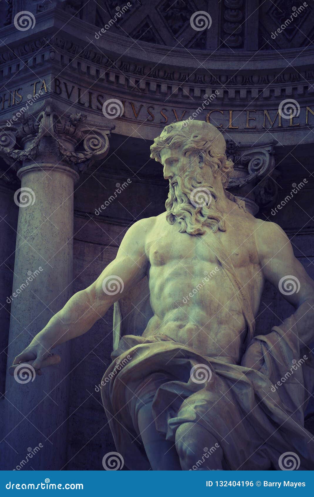 Oceanus at the Trevi Fountain, Rome Stock Photo - Image of trevi ...