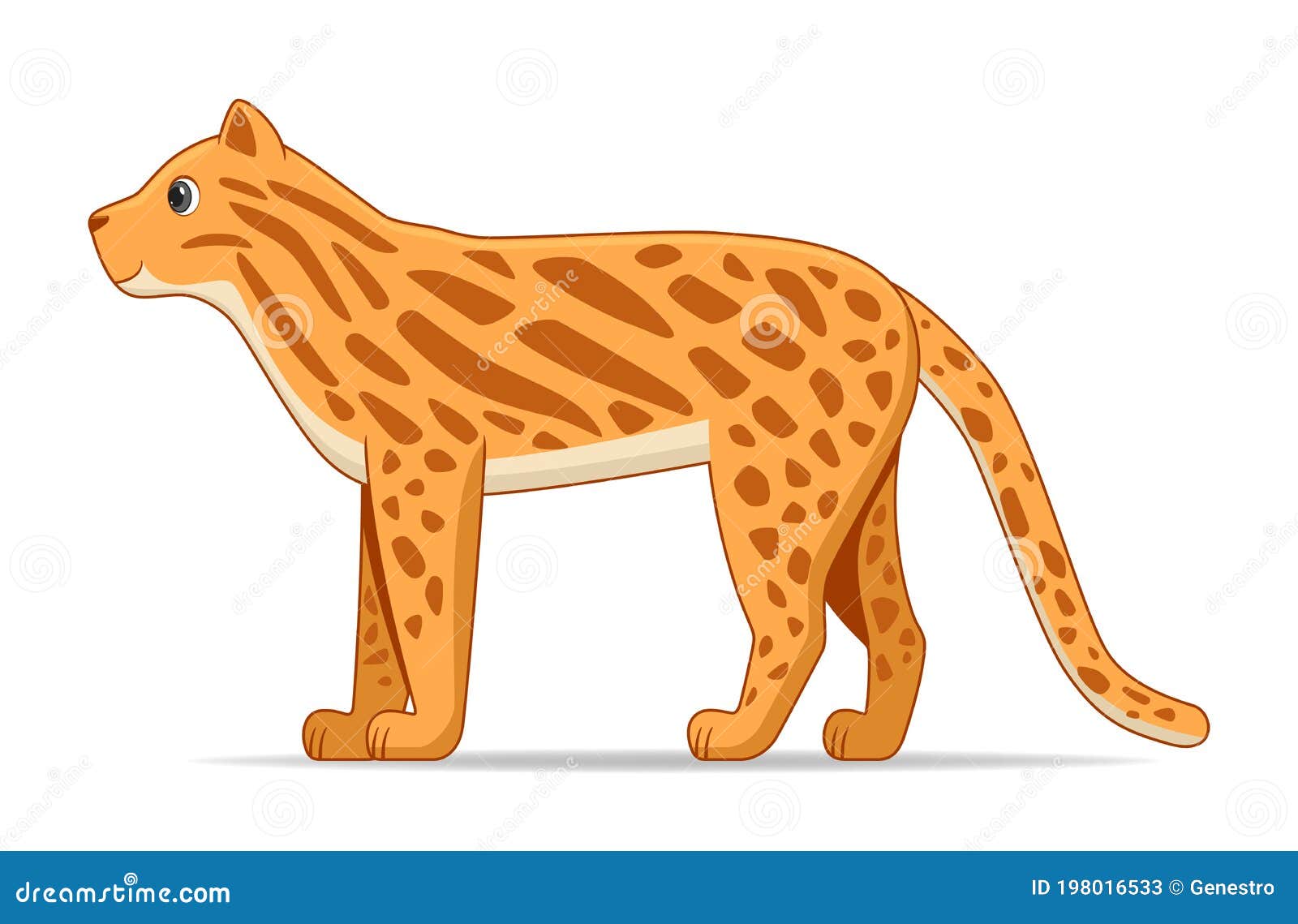 Ocelot - Vector Illustration Sketch Hand Drawn With Black Lines ...