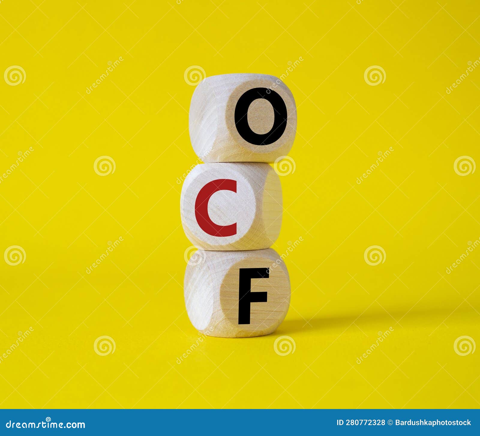 OCF - Operating Cash Flow Symbol. Wooden Cubes with Words OCF ... OCF - Operating Cash Flow Symbol. Wooden Cubes with Words OCF ...